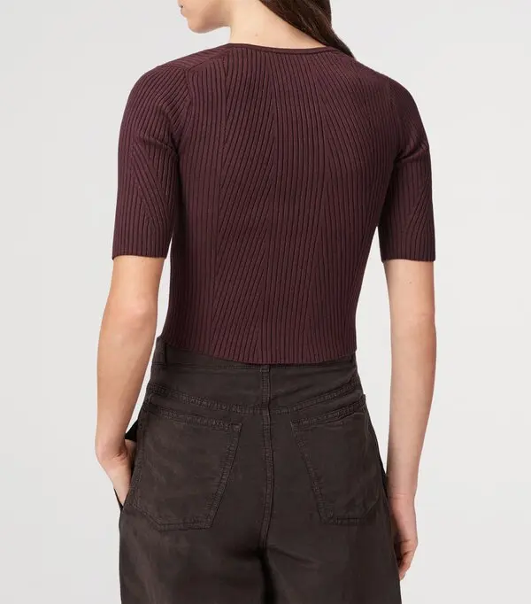 ALLSAINTS Cruz Hally Top - Brown