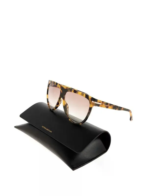 Victoria Beckham Tortoiseshell-effect Pilot Sunglasses