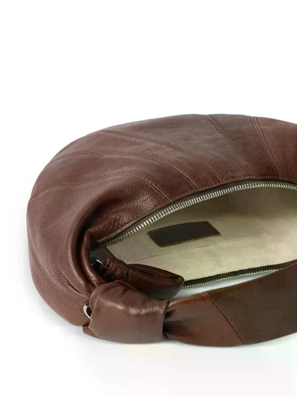 LEMAIRE Mini Fortune Croissant Bag In Goat Leather - Brown