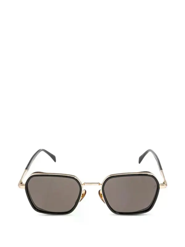 DB EYEWEAR BY DAVID BECKHAM Geometric-frame Metal Sunglasses - Grey