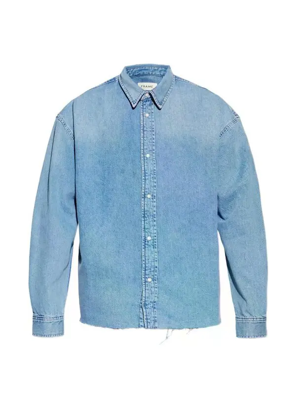FRAME Raw-cut Denim Shirt - Blue