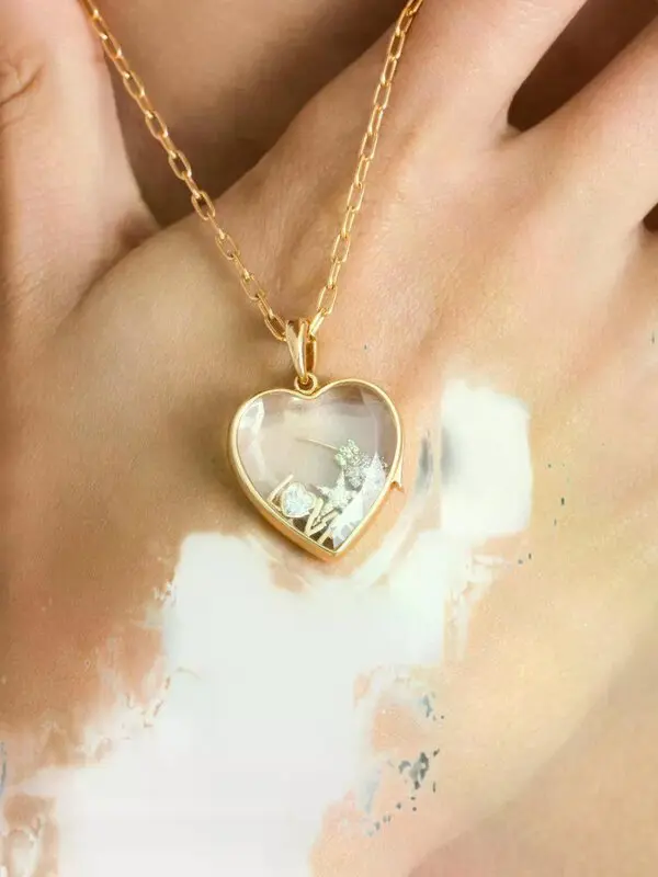 Loquet Heart Diamond Charm