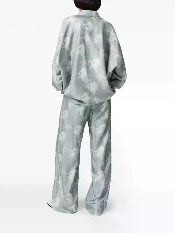 Stella McCartney Silk Horse Print Shirt