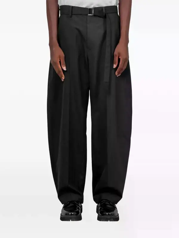 Sacai Belted Tailored Trousers - Blue