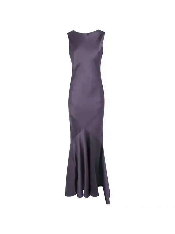 Max Mara Scoop-back Maxi Dress - Brown