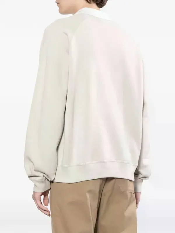 TOGA VIRILIS Zipped Polo-collar Sweatshirt