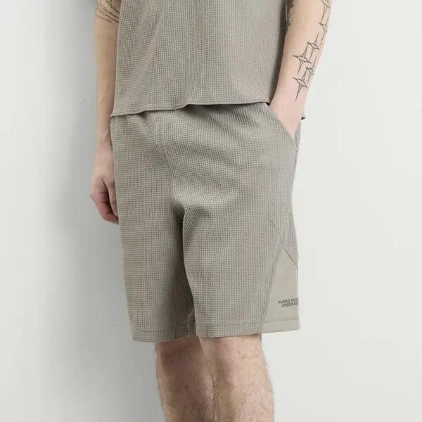 PURPLE MOUNTAIN OBSERVATORY Waffle Textured Shorts
