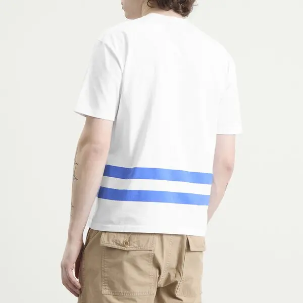 DRAKE'S Printed Stripe Pocket T-shirt