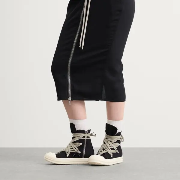 Rick Owens Megalace" Denim High-top Sneakers