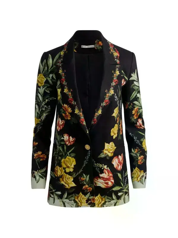 Alice + Olivia Denny Floral-print Blazer
