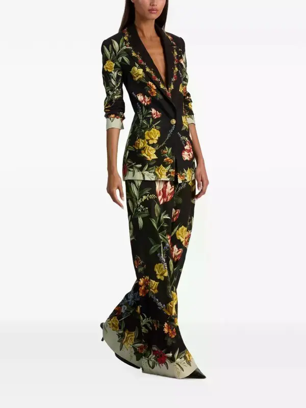 Alice + Olivia Denny Floral-print Blazer