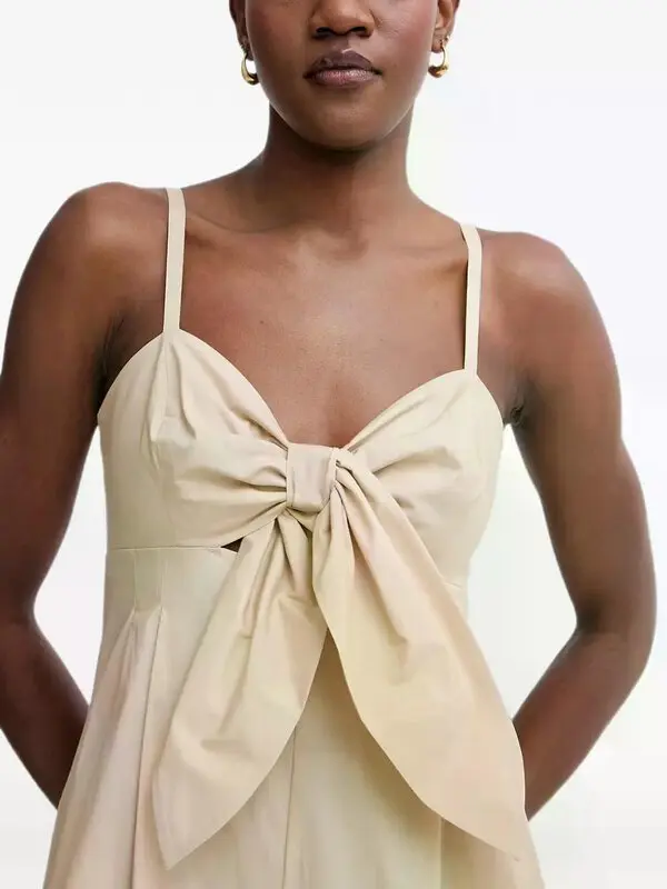 TWINSET Bow-detail Embroidered Jumpsuit