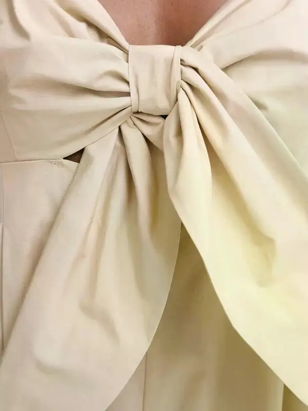 TWINSET Bow-detail Embroidered Jumpsuit