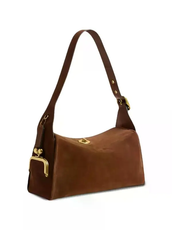 COACH Turnlock Haversack Shoulder Bag - Brown
