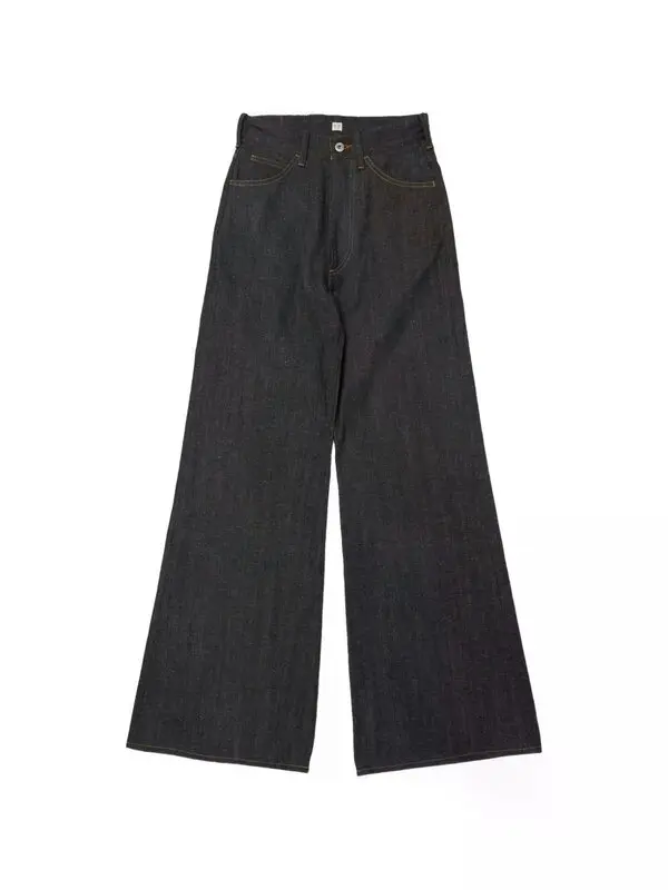 TAIGA TAKAHASHI Flared-leg Jeans - Blue