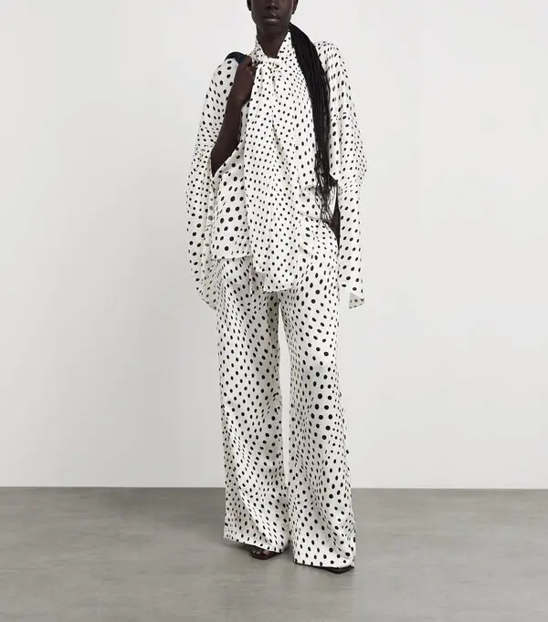 Stella McCartney Polka Dot Wide-leg Trousers