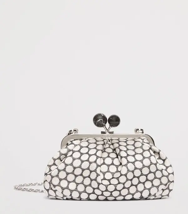 Max Mara Woven Jacquard Pasticcino Clutch Bag