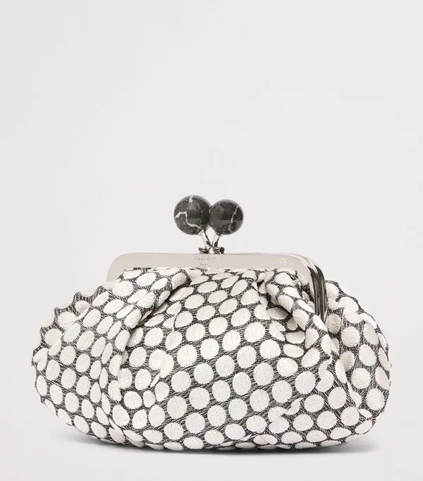 Max Mara Woven Jacquard Pasticcino Clutch Bag