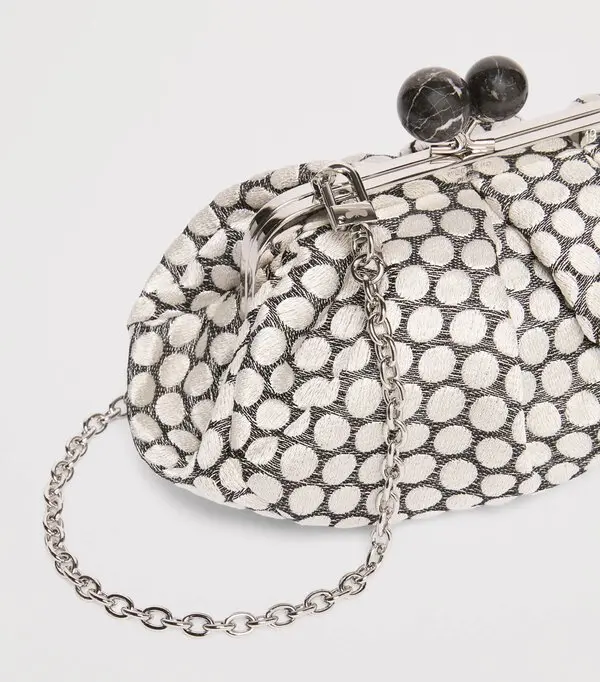 Max Mara Woven Jacquard Pasticcino Clutch Bag
