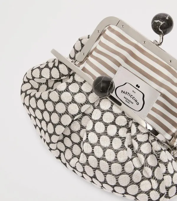 Max Mara Woven Jacquard Pasticcino Clutch Bag