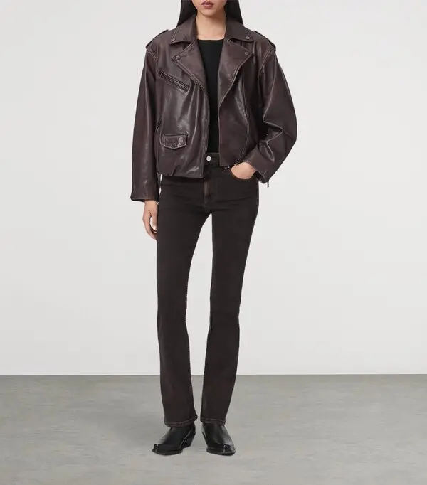 ALLSAINTS Leather Samina Biker Jacket