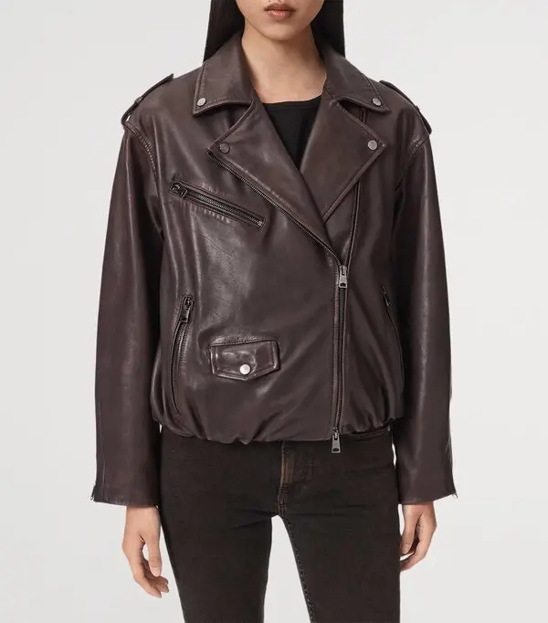 ALLSAINTS Leather Samina Biker Jacket