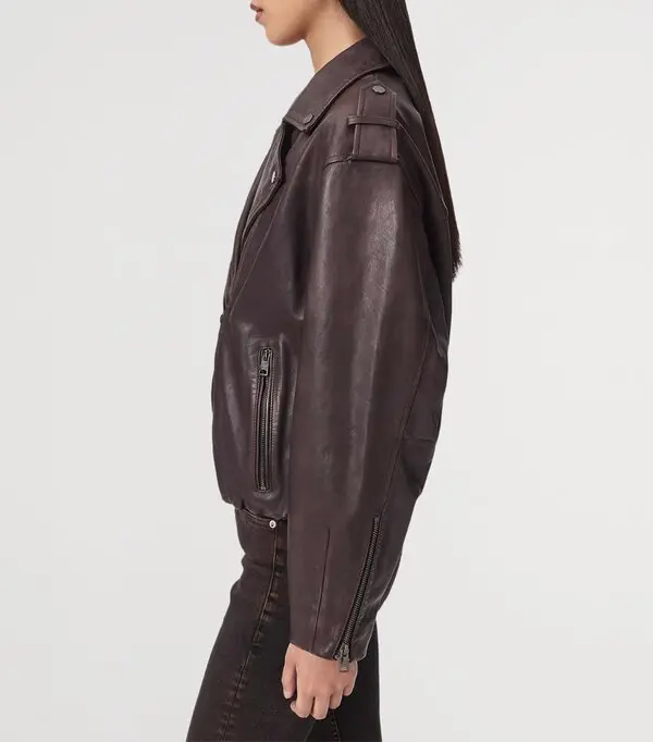 ALLSAINTS Leather Samina Biker Jacket