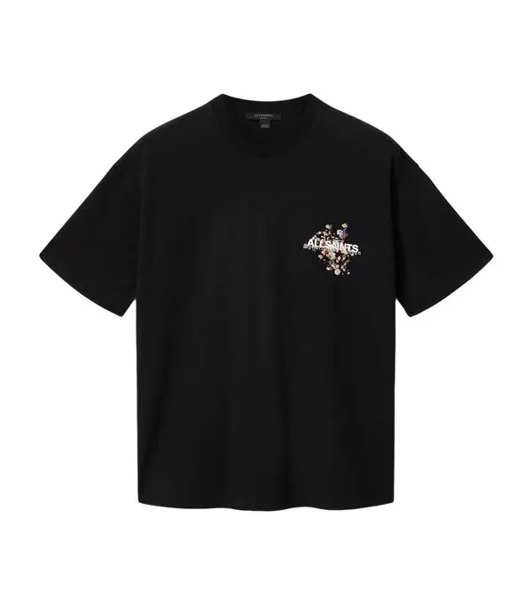 ALLSAINTS Valen Etta Oversized T-shirt - Black