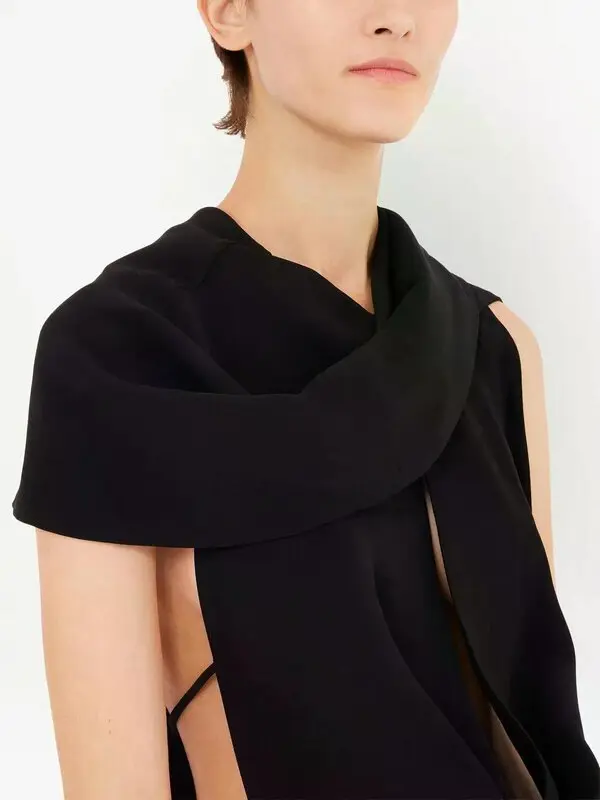 FERRAGAMO Cut-out Draped Bodysuit