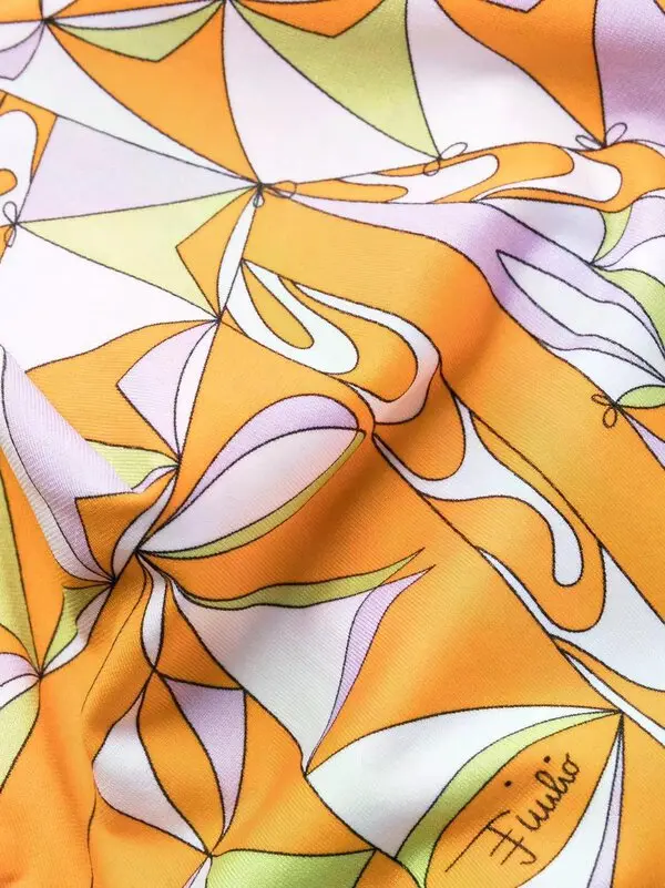 Emilio Pucci Bandierine-print Bikini Top