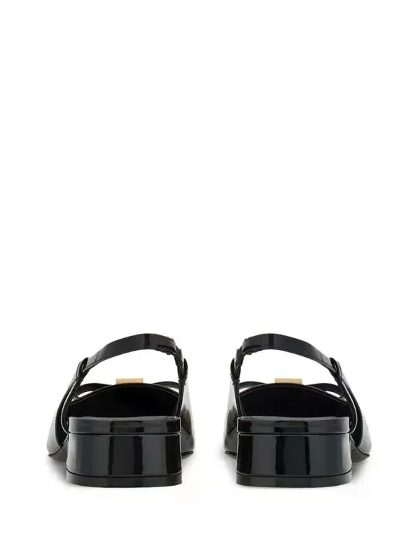 FERRAGAMO Bow-detail Leather Pumps