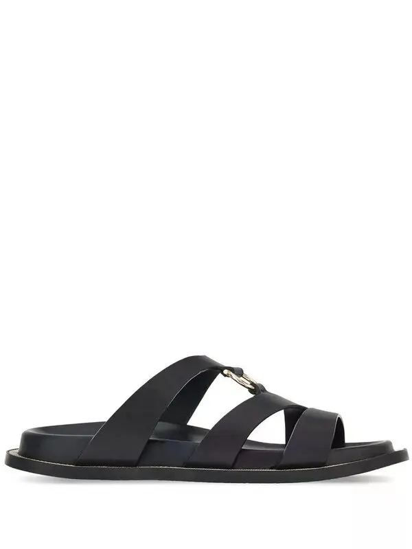 FERRAGAMO Gancini Leather Sandals
