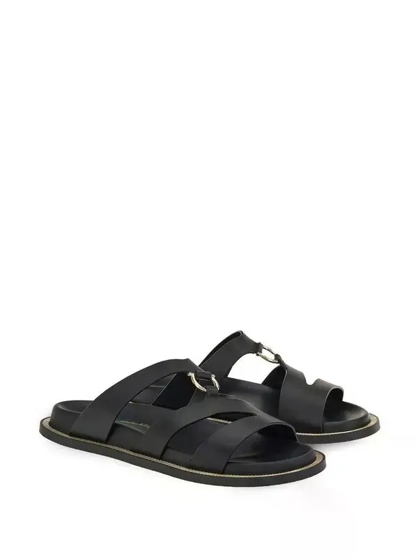 FERRAGAMO Gancini Leather Sandals