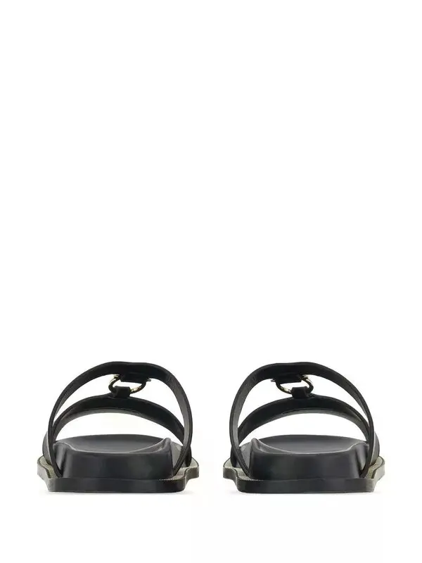 FERRAGAMO Gancini Leather Sandals