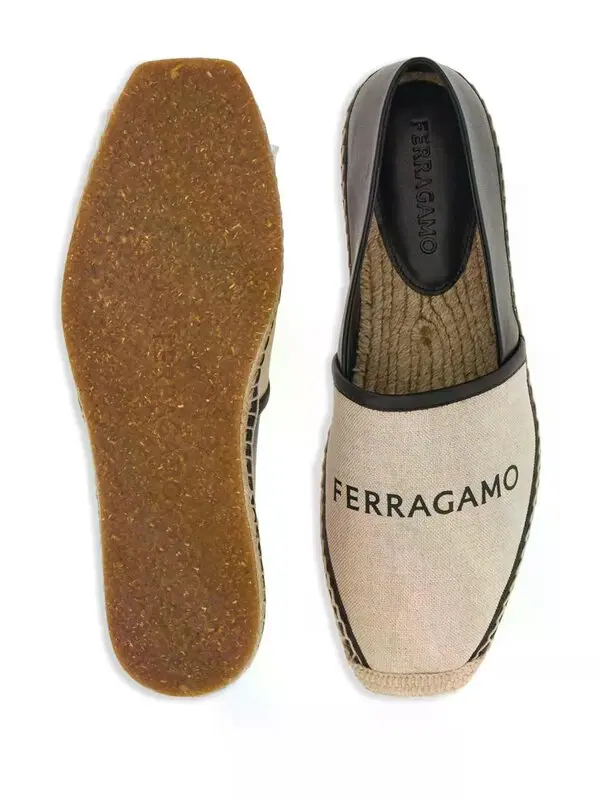FERRAGAMO Logo-print Flat Espadrilles