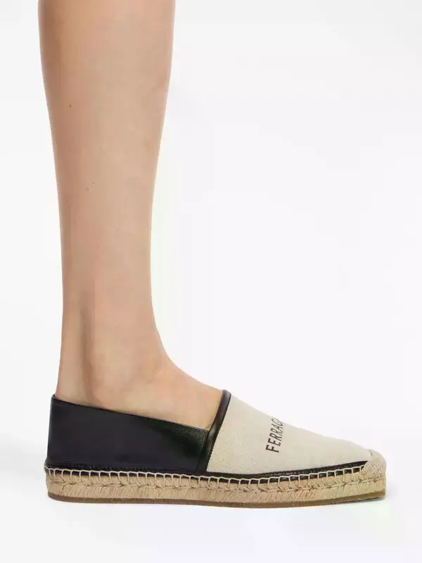 FERRAGAMO Logo-print Flat Espadrilles