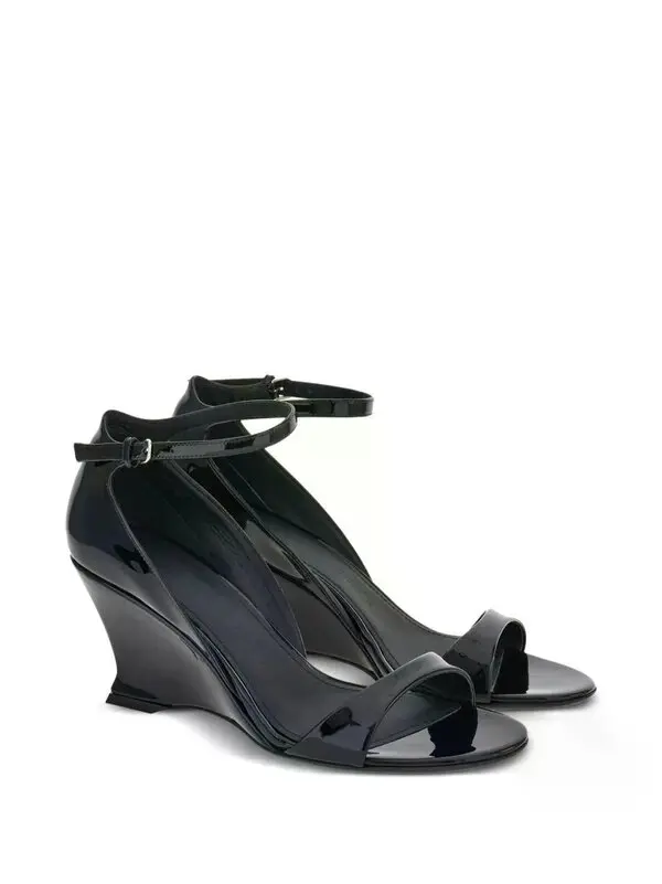 FERRAGAMO 70mm Patent-finish Leather Sandals
