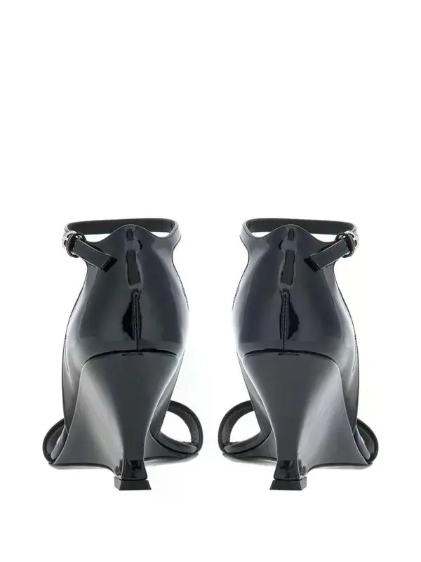 FERRAGAMO 70mm Patent-finish Leather Sandals