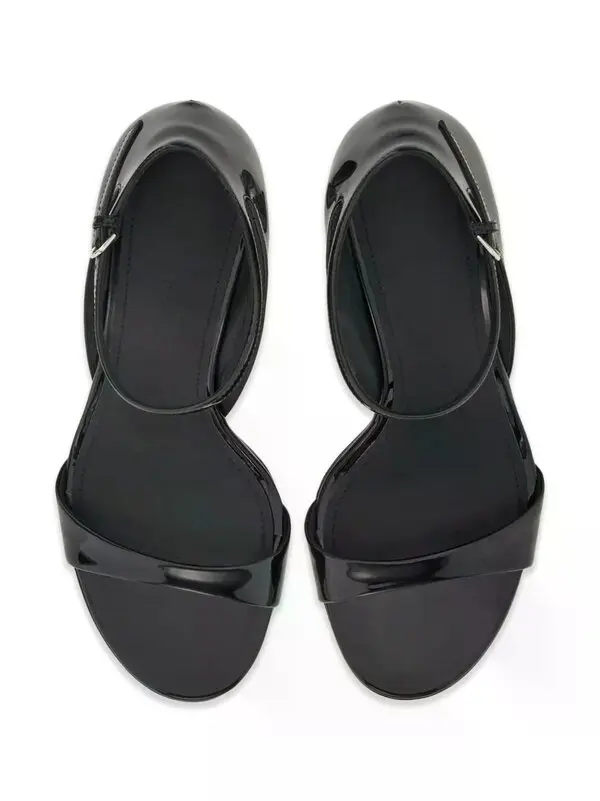 FERRAGAMO 70mm Patent-finish Leather Sandals