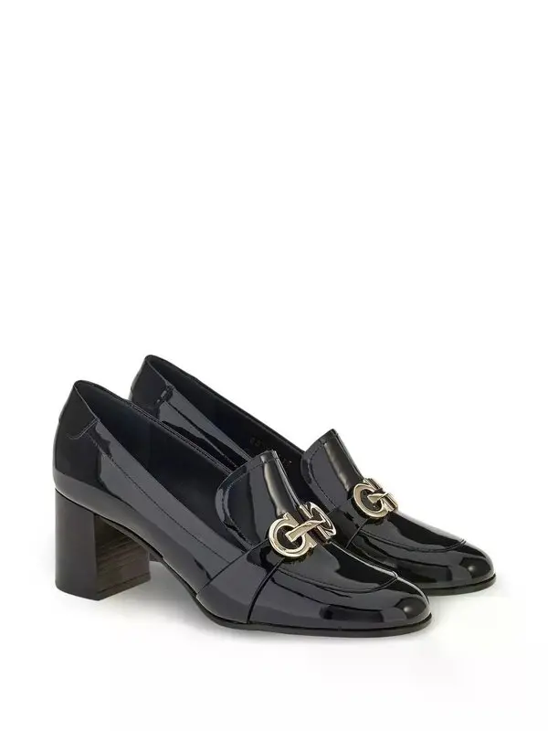 FERRAGAMO Olivia Patent-leather 60mm Loafers