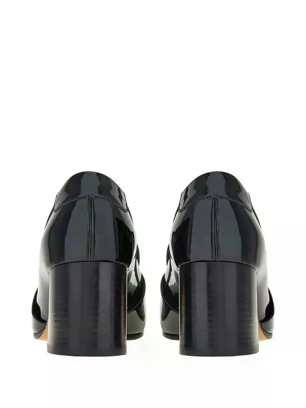 FERRAGAMO Olivia Patent-leather 60mm Loafers