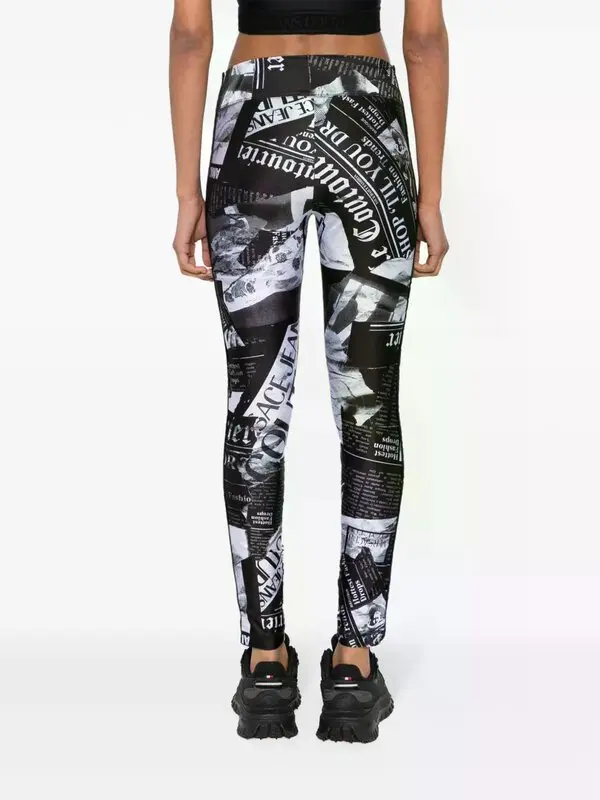Versace Magazine-print Leggings