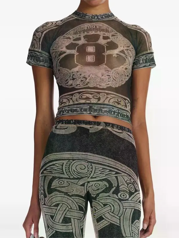 Ottolinger Tree Of Life Mesh T-shirt - Black