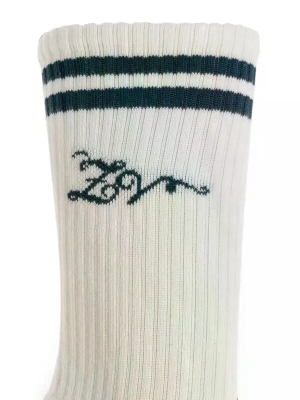 Zadig&Voltaire Logo-embroidered Striped Socks