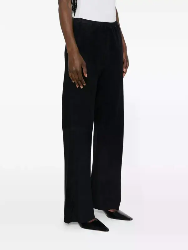 FORTE_FORTE Suede Wide-leg Trousers