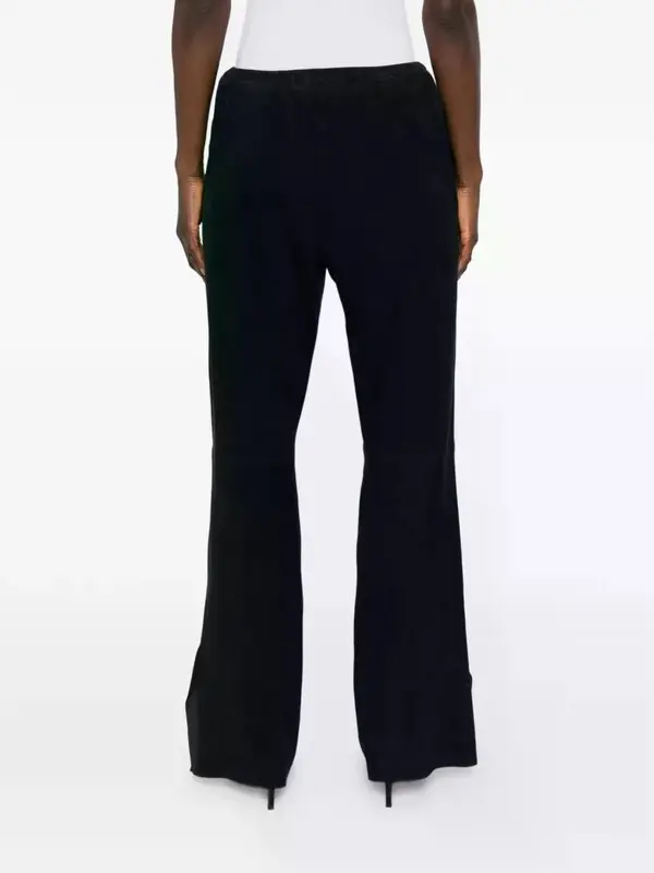 FORTE_FORTE Suede Wide-leg Trousers