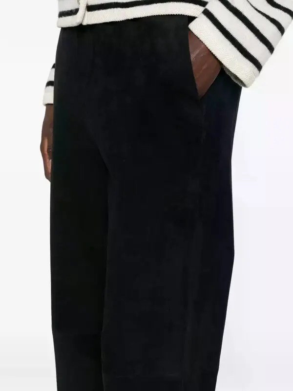 FORTE_FORTE Suede Wide-leg Trousers