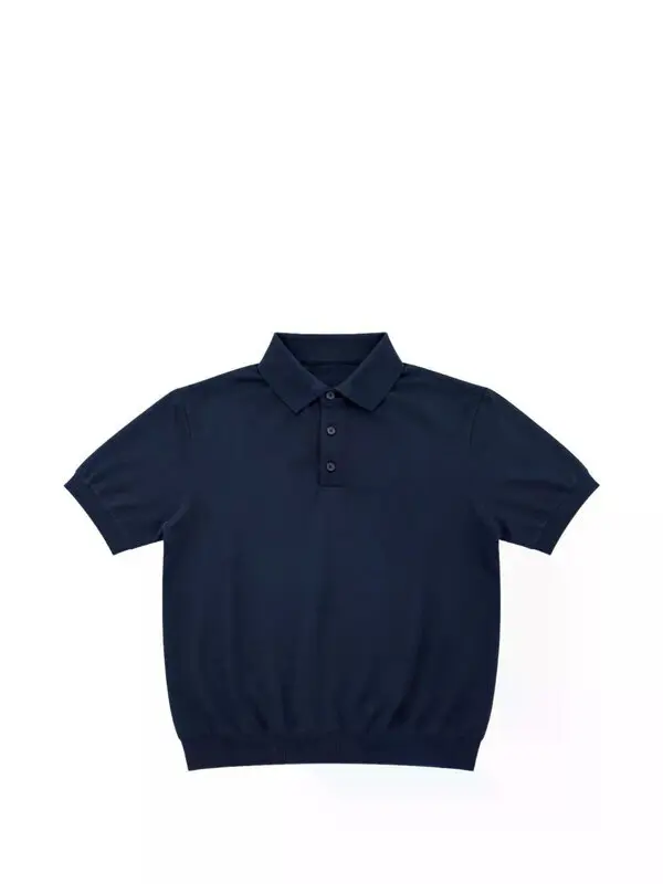 HERITAGE Short-sleeve Polo Shirt - Blue