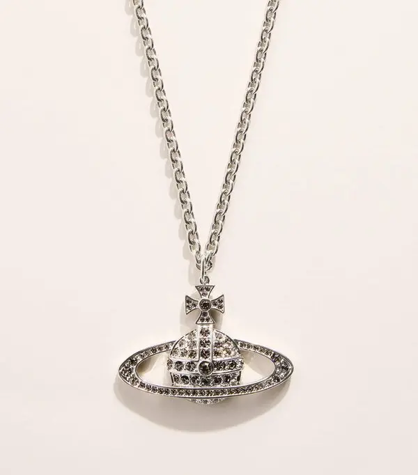 VIVIENNE WESTWOOD Mini Bas Relief Orb Pendant Necklace - Silver