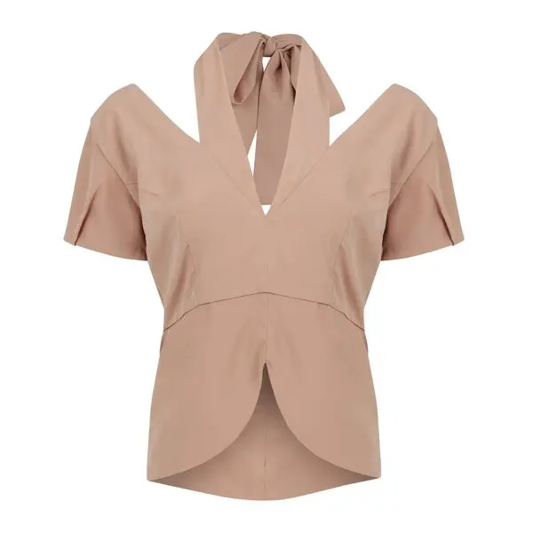 MARY DICKOW Mathilde Top-rosy Latte - Brown